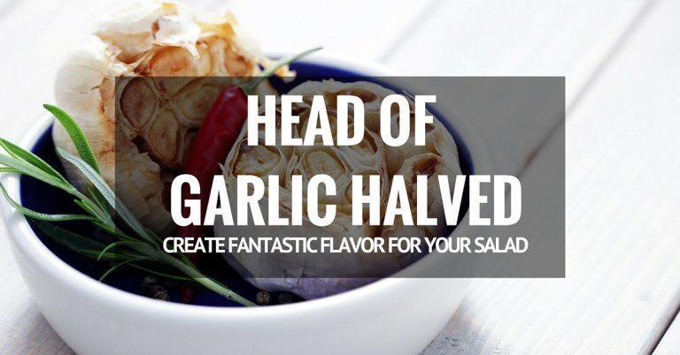 Head Of Garlic Halved - Create Fantastic Flavor For Your Salad